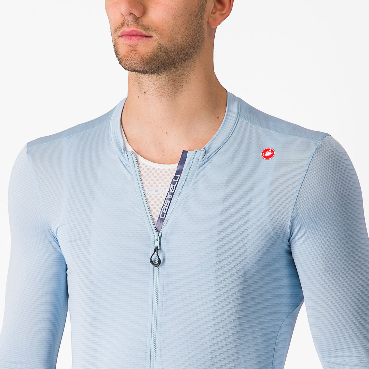 Castelli Espresso long-sleeved jersey - Light blue