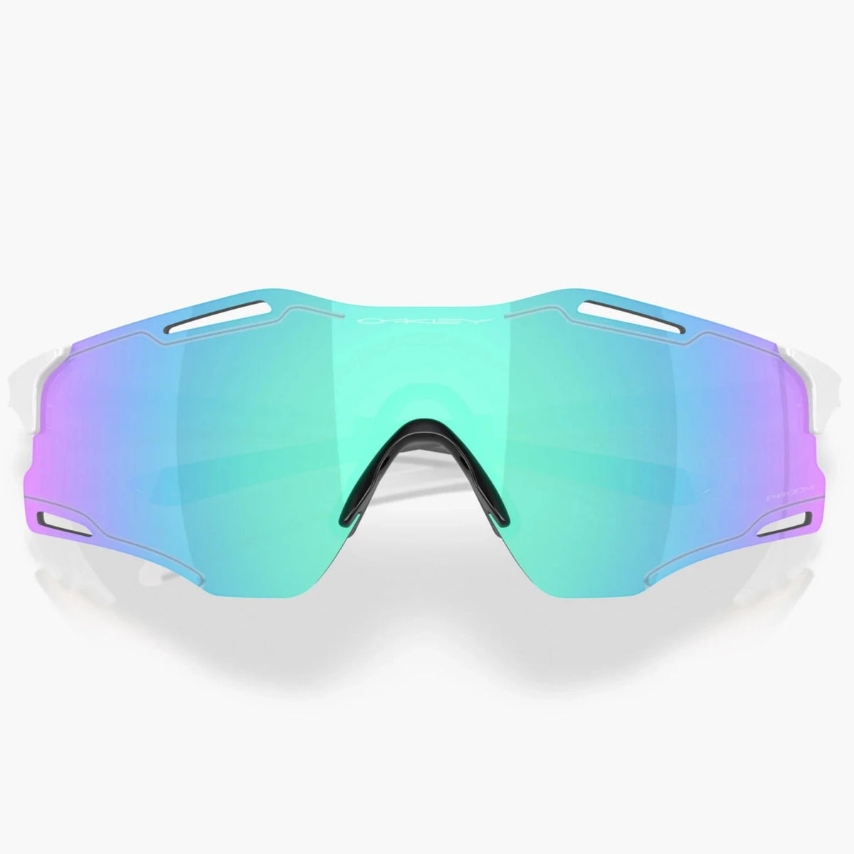 Oakley Cybr Zero Glasses - Polished white prizm sapphire | All4cycling