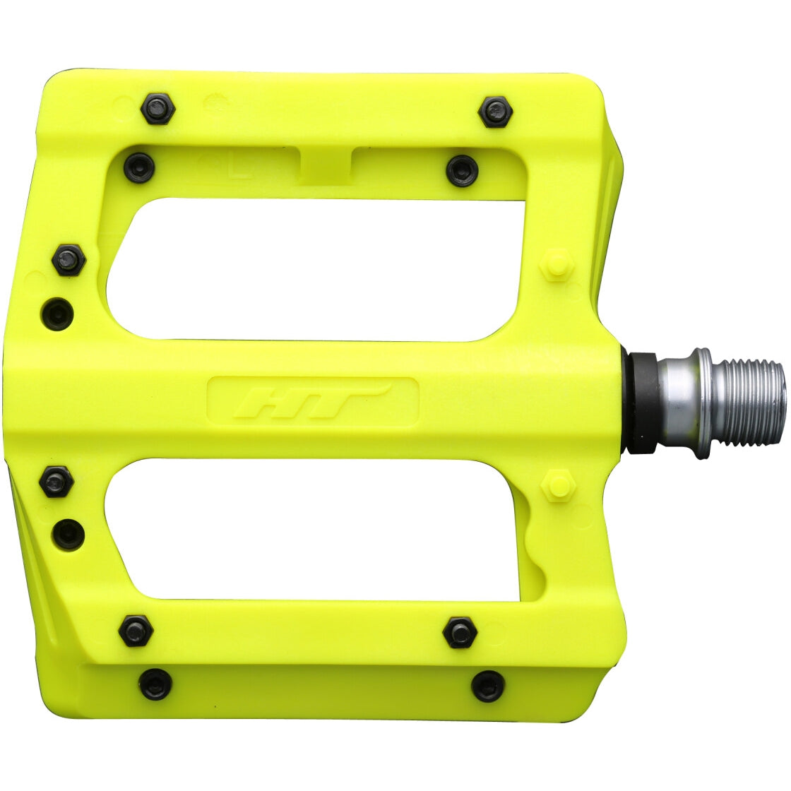 HT Nano-P PA12 flat pedals - Yellow | All4cycling