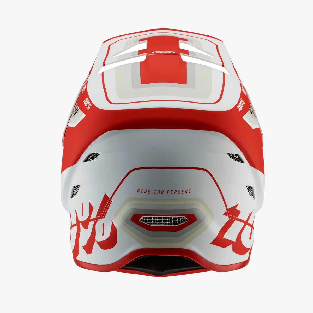 100% Status helmet - White Red