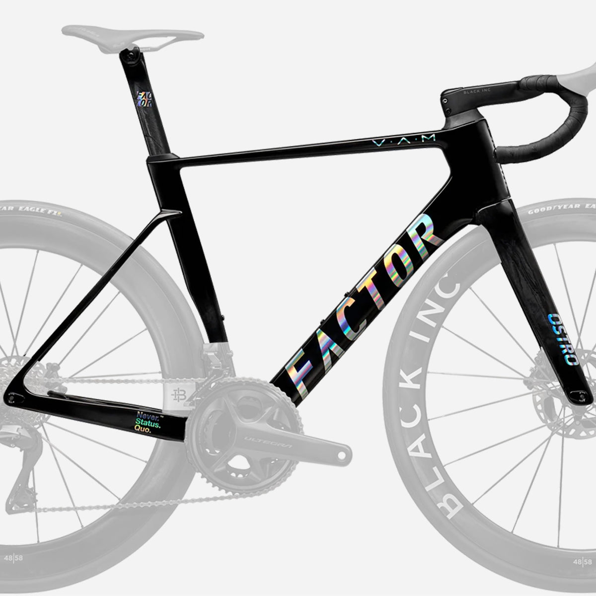 Factor Ostro Vam 2.0 disc frame - Black chrome