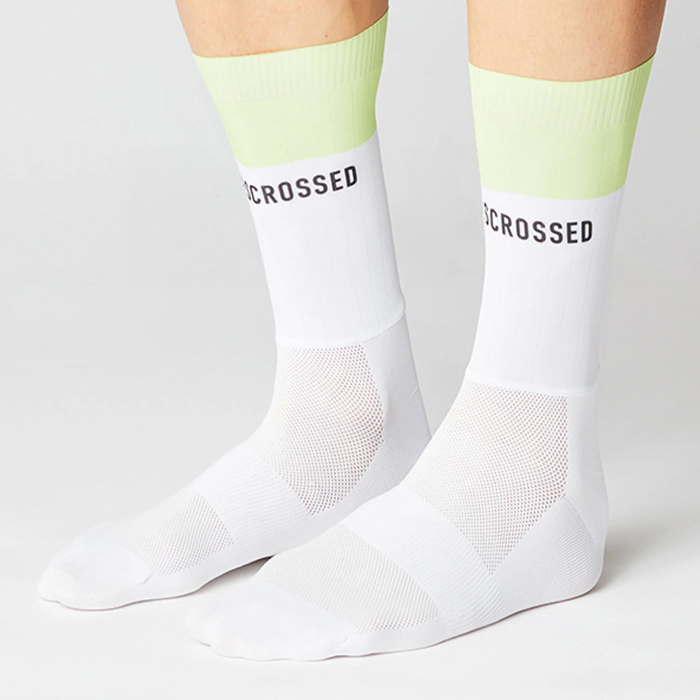 Fingercrossed Aero Block socks - White green – All4cycling
