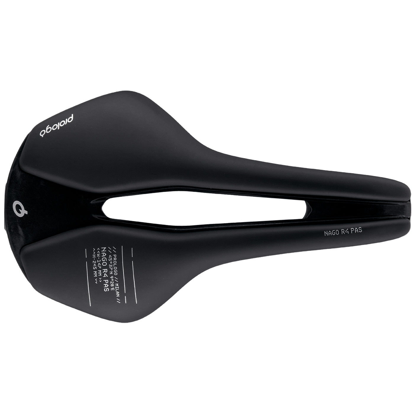Prologo Nago R4 Pas 147 Tirox Saddle - Black