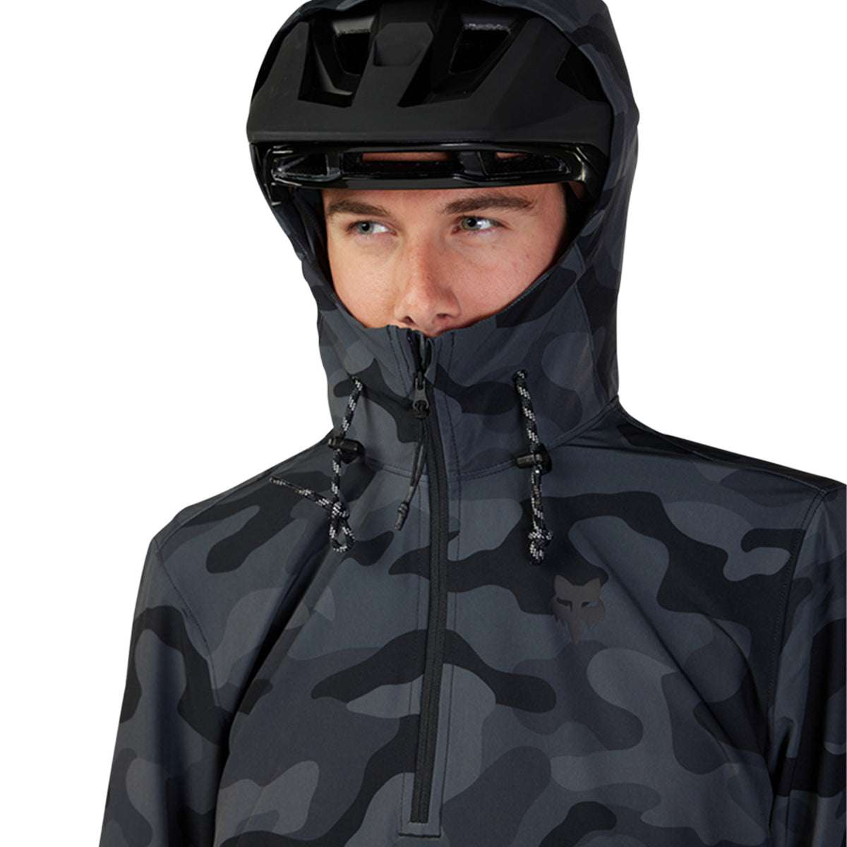 Fox Ranger Wind Hoodie - Black camo
