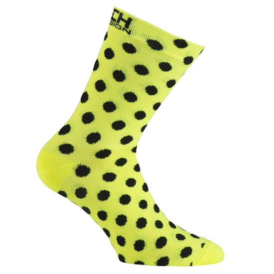 Xtech Sport XT118 socks - Black Yellow Fluo