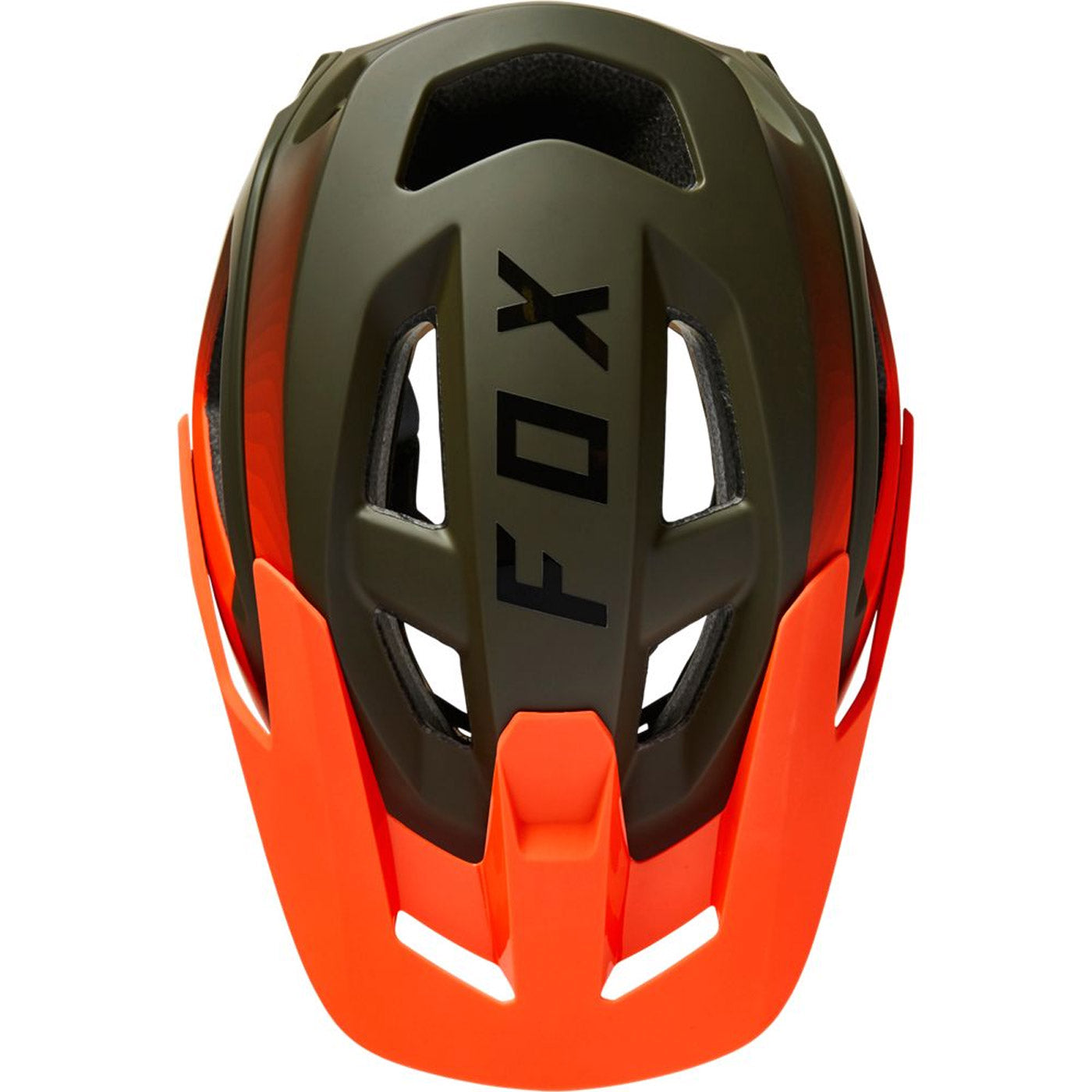 Fox Speedframe Pro Mips Fade helmet - Green orange