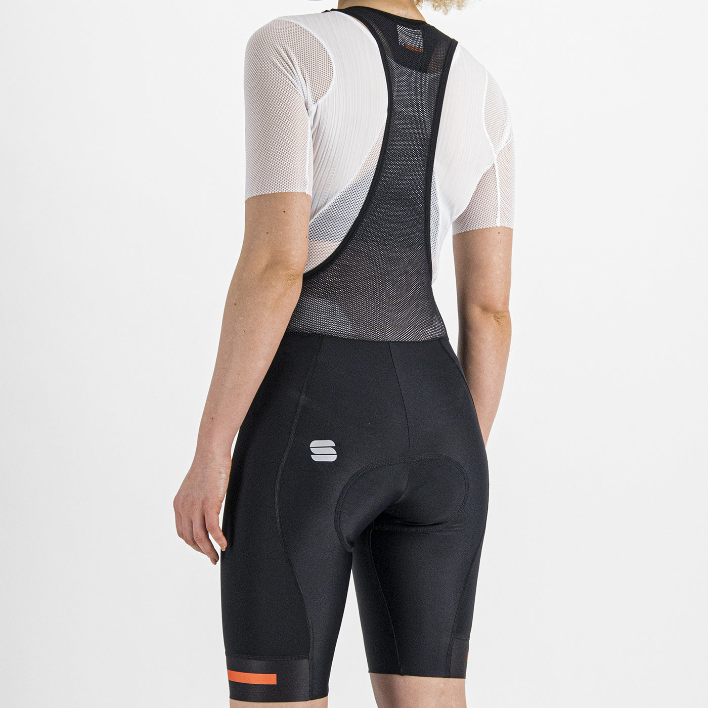 Sportful Neo women bib shorts - Black orange