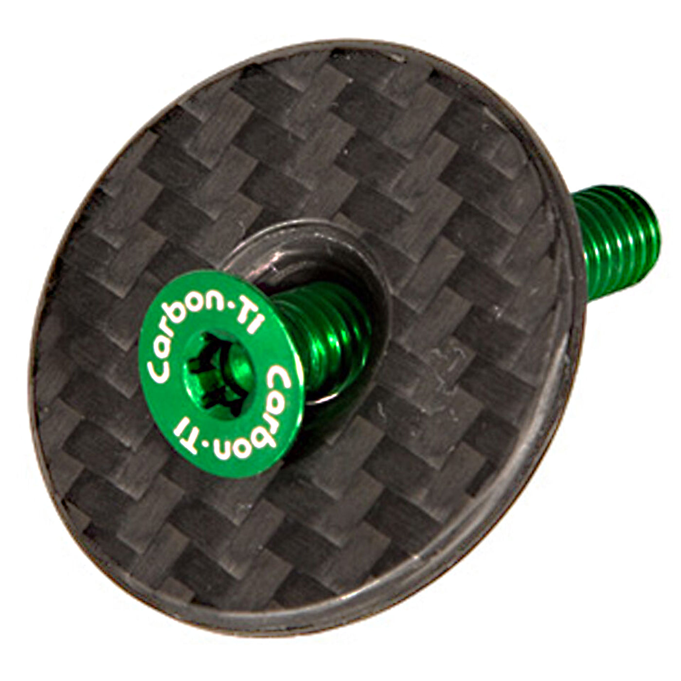 Carbon-Ti X-Cap Carbon Matte wagon whell - Green